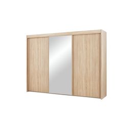 Schwebetürenschrank 3-türig Imperial - holzfarben - 280 cm - 223 cm - 65 cm - Sconto