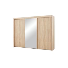 Schwebetürenschrank 3-türig Imperial - holzfarben - 250 cm - 223 cm - 65 cm - Sconto