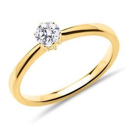 Ring aus 750er Gold mit lab-grown Diamant