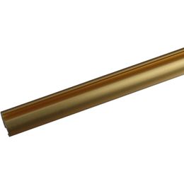 Gardinenstange Power, Liedeco, Ø 20 mm, 1-läufig, Fixmaß, Aluminium, gelb