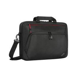 Lenovo ThinkPad Essential Plus (Eco) 15,6", Notebooktasche schwarz/rot, bis 39,6 cm (15,6") Typ: Tasche Geeignet für: Notebook bis 15.6 Zoll (39.6 cm) Material: Außenmaterial 100% RPET