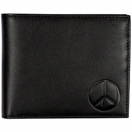Oxmox Leather Geldbörse RFID Schutz Leder 12 cm peace