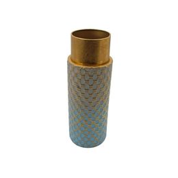 Dekohelden24 Dekovase Hochwertige Metall Vase