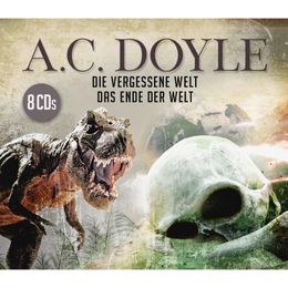 ZYX Music Die vergessene Welt / Das Ende der Welt, 8 Audio-CD - A. C. Doyle (Hörbuch)