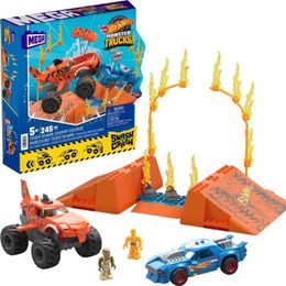 Mattel HKF88 MEGA Hot Wheels Monster Trucks Tiger Shark Crash Wettkampf