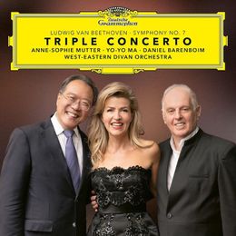 Beethoven: Triple Concerto & Sinfonie 7 (2 LPs) (Vinyl) - Anne-Sophie Mutter, Daniel Barenboim, Yo-Yo Ma. (LP)