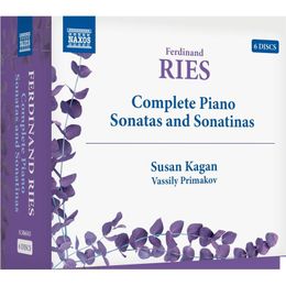 Naxos Ferdinand Ries: Complete Piano Sonatas And Sonatin - Susan Kagan, Vassily Primakov. (CD)