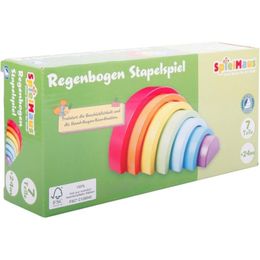 VEDES Großhandel GmbH - Ware - SpielMaus Holz Regenbogen Stapelspiel