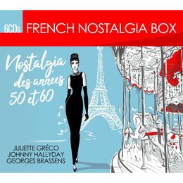 ZYX Music French Nostalgia Box-Nostalgie Des Annees 50et60 - Juliette-Hallyday Johnny-Brassens Georges Greco. (CD)