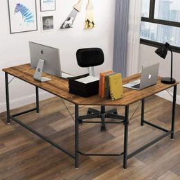 Goplus - Eckschreibtisch in L-Form, Großer Schreibtisch Computertisch Gaming Tisch, Gaming Schreibtisch Bürotisch platzsparend 167,5x125,5x73,5cm