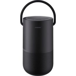Bose Portable Home Speaker Bluetooth- u. WLAN Lautsprecher Bluetooth-Lautsprecher (Bluetooth, WLAN (WiFi), AirPlay 2, wasserabweisend, kraftvoller 360°-Klang, Multiroom), schwarz