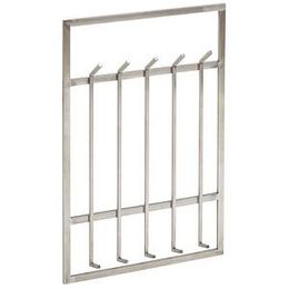 Wohnling Wandgarderobe WL6.442 silber Metall 10 Haken 60,0 x 100,0 cm