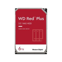 Western Digital WD Red Plus WD60EFPX Festplatte, 6 TB HDD SATA Gbps, 3,5 Zoll, intern