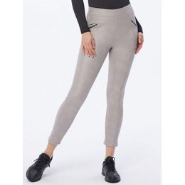 MONACO blue Lederimitathose Leggings koerpernah in Lammnappalederoptik