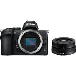 Nikon Z50 DX 16-50 mm 1:3.5-6.3 VR Systemkamera (DX 16-50mm 1:3.5-6.3 VR, 20,9 MP, Bluetooth, WLAN (Wi-Fi), schwarz