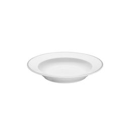 Pillivuyt Plate deep Vienne Plissé 22 cm White/Platinum