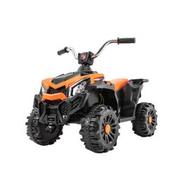 Actionbikes Motors Kinder-Elektroauto Bumblequad, Kinderquad, 18 Watt, Bremsautomatik, Vorwärts- und Rückwärtsgang, LED (Orange)