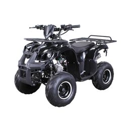 Actionbikes Motors Benzin-Kinderquad S-8 Farmer, 125 ccm, ATV, Not-Aus-Leine, Automatik, Alarmanlage, Scheibenbremse (Schwarz)