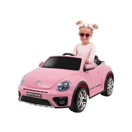 Actionbikes Motors Kinder-Elektroauto VW Beetle Lizenziert (Pink)