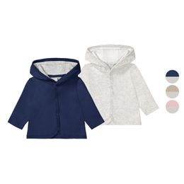 lupilu® Baby Sweatjacke, 2 Stück, aus reiner Bio-Baumwolle