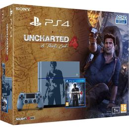 Sony PlayStation 4 1000GB - Grau - Limited Edition Uncharted 4 + Uncharted 4