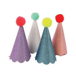 Meri Meri Party-Verkleidung PARTY HATS mit Glitzer 8-teilig in bunt