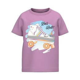 name it - T-Shirt NMFJASMINE in smoky grape, Gr.116