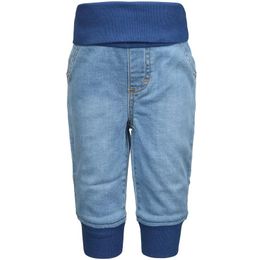 tausendkind essentials - Jeans-Schlupfhose EASY in mittelblau, Gr.62