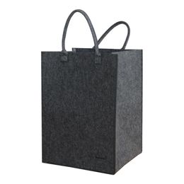 DuneDesign 100L Filz Wäschesammler 43x38x60cm XL Universal-Filz-Tasche Faltbarer Wäschekorb