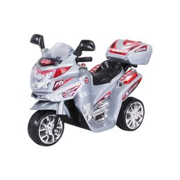 Actionbikes Motors Kindermotorrad C051, Kinder-Elektro-Motorrad mit 12-Watt-Motor, LED-Scheinwerfer, 2-Gang-Getriebe (Silber)