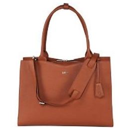 SOCHA Laptoptasche 15,6" Leder Cognac 45 x 13 x 31,5 cm