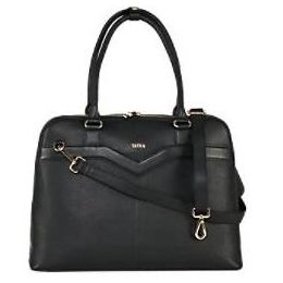 SOCHA Laptoptasche 15,6" Leder Schwarz 44 x 13 x 31,5 cm