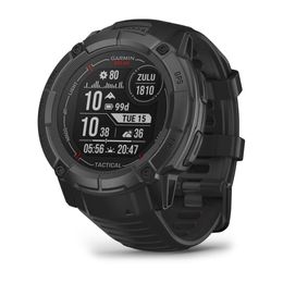 Smartwatch Garmin "Instinct 2X Solar Tactical Edition" Smartwatches schwarz Fitness-Tracker