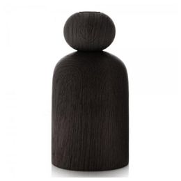 applicata Dekovase Vase Shape Ball Eiche schwarz gebeizt