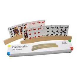GICO Spielesammlung, GICO Kartenhalter Spielkartenhalter aus Holz Länge