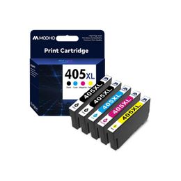 MOOHO 5er Multipack für EPSON 405XL 405 XL Druckerpatronen Tintenpatrone (epson workforce pro WF-3820 3825 4820 4825 4830 DWF