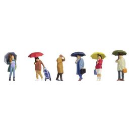 Noch Modelleisenbahn-Figur H0 Menschen im Regen