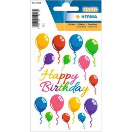 Herma Aufkleber Herma Sticker Magic Happy Birthday Luftballon