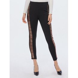 atinka Stoffhose Leggings mit metallischem Folienmuster