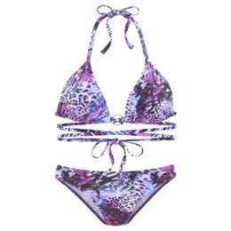 Bruno Banani Bikiniset Damen Gr&ouml;&szlig;e XS azur / anthrazit / lila / beere