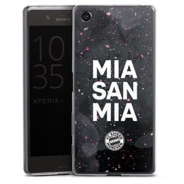 DeinDesign Handyhülle Mia San Mia Girl Style FC Bayern München Mia San Mia Girly - FCB, Sony Xperia X Slim Case Silikon Hülle Ultra Dünn Schutzhülle