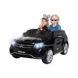 Actionbikes Motors Kinder-Elektroauto Mercedes GLS63, 2-Sitzer, Allrad, 4 x 45 Watt, Fernbedienung, LEDs, EVA-Reifen (Schwarz)