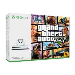 Microsoft Xbox One S 500GB - Weiß + Grand Theft Auto 5