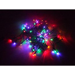 Spetebo - led Weihnachts Lichterkette bunt - 320 led / 27 m - Deko Beleuchtung für Außen