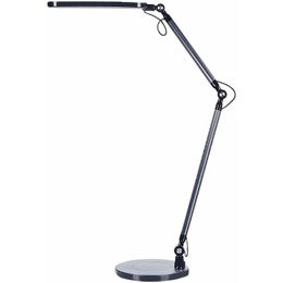 Beliani Led Schreibtischlampe Schwarz Aluminium 80 cm Hoch Verstellbar Modernes Design Minimalistisch für Büro Home Office Arbeitszimmer Schreibtisch