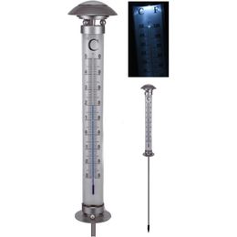 Spetebo - Solar Thermometer xxl 112cm - Garten Außenthermometer Gartenthermometer