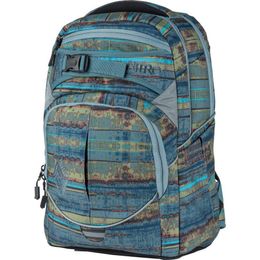 Nitro Schulrucksack Superhero, Rucksack für Schule und Freizeit, blau