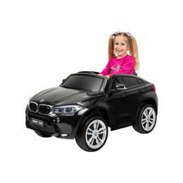 Actionbikes Motors Kinder-Elektroauto BMW X6 M F16, lizenziert, 90 Watt, Fernbedienung, LEDs, Soundmodul, EVA-Reifen (Schwarz)