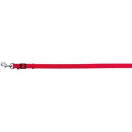 Trixie Nylon Hundeleine Classic stufenlos verstellbar, L-XL, 1,20 - 1,80 m / 25 mm, rot