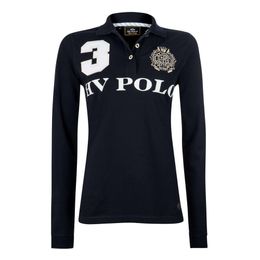 HV Polo Poloshirt Favouritas Eques lange Ärmel, Gr. M, black